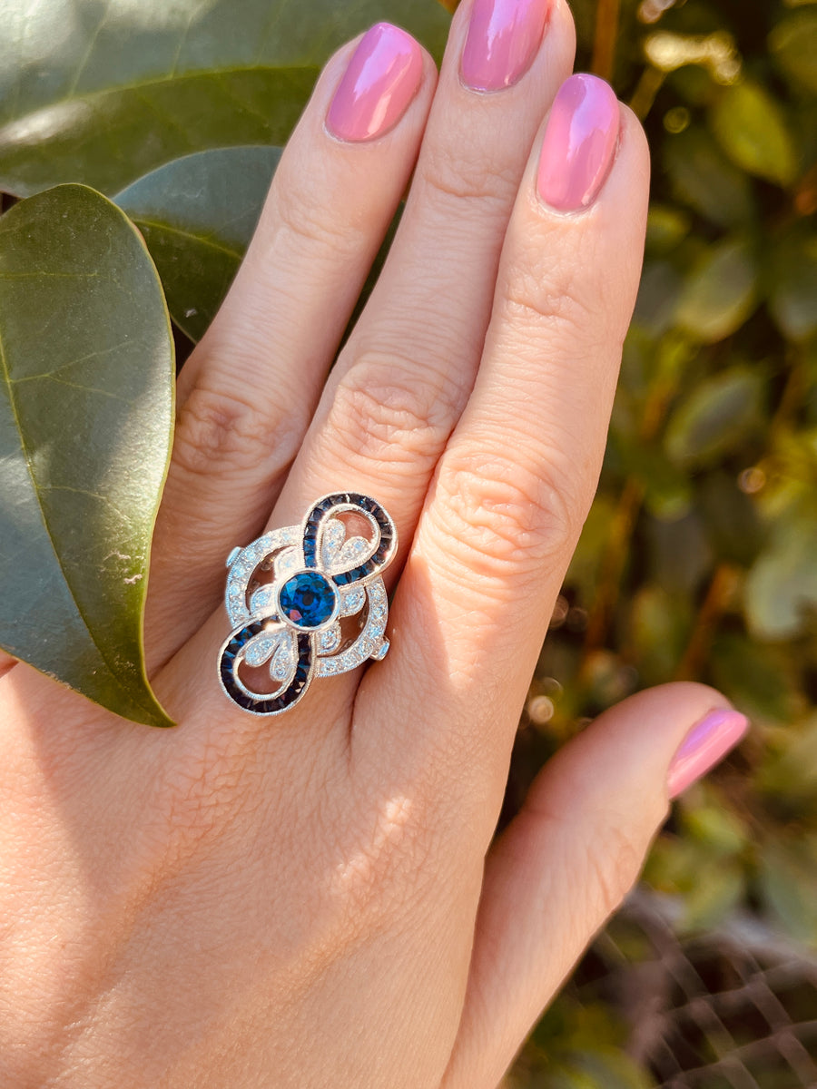 Art Deco Inspired Fashion Ring – Adrian Blanco Jewelry