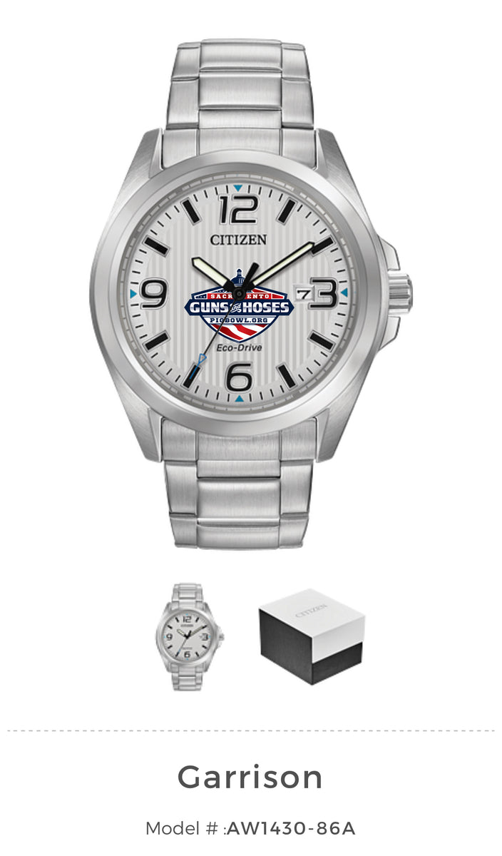 Citizen Customized Guns and Hoses Commemorative Men's Watch: Garrison ...